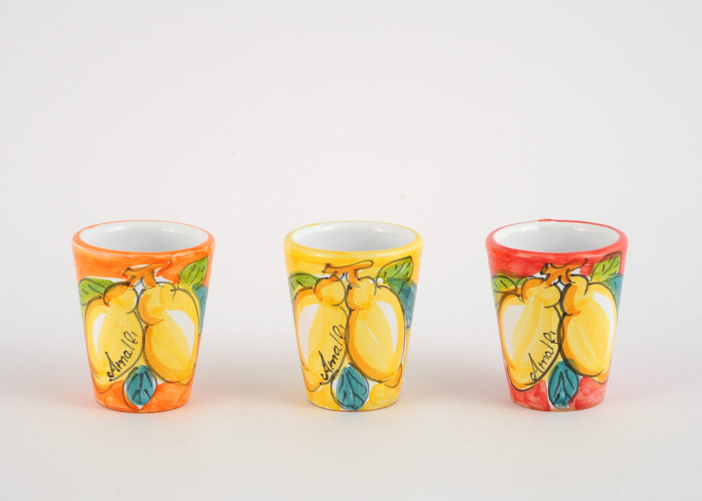 Vietri Ceramic Glasses - Amalfi Lemon